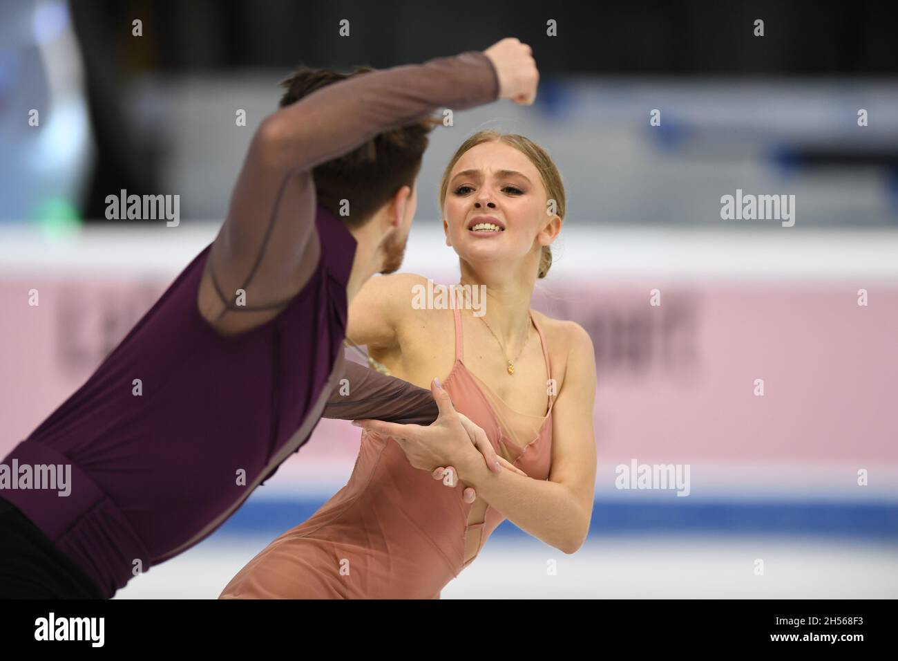 Alexandra STEPANOVA & Ivan BUKIN, Russia, during Ice Dance, Free Dance, at the ISU Grand Prix of ...