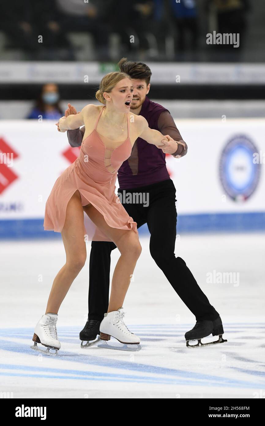 Alexandra STEPANOVA & Ivan BUKIN, Russia, during Ice Dance, Free Dance, at the ISU Grand Prix of ...