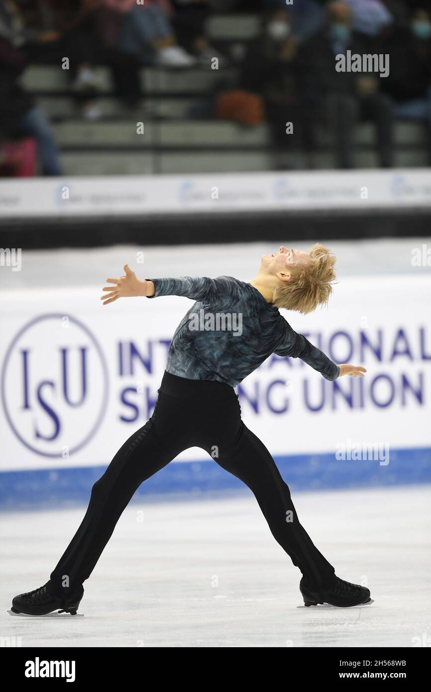 Daniel GRASSL, Italy, during Men Free Skating, at the ISU Grand Prix of ...