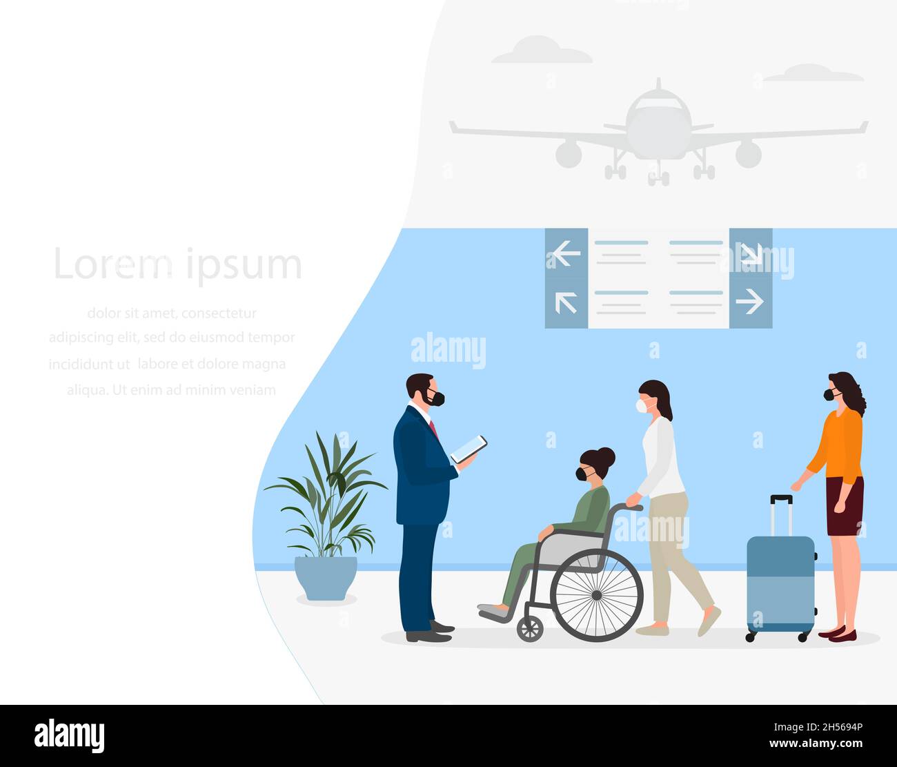 Tourism for the handicapped Stock Vector Images - Alamy