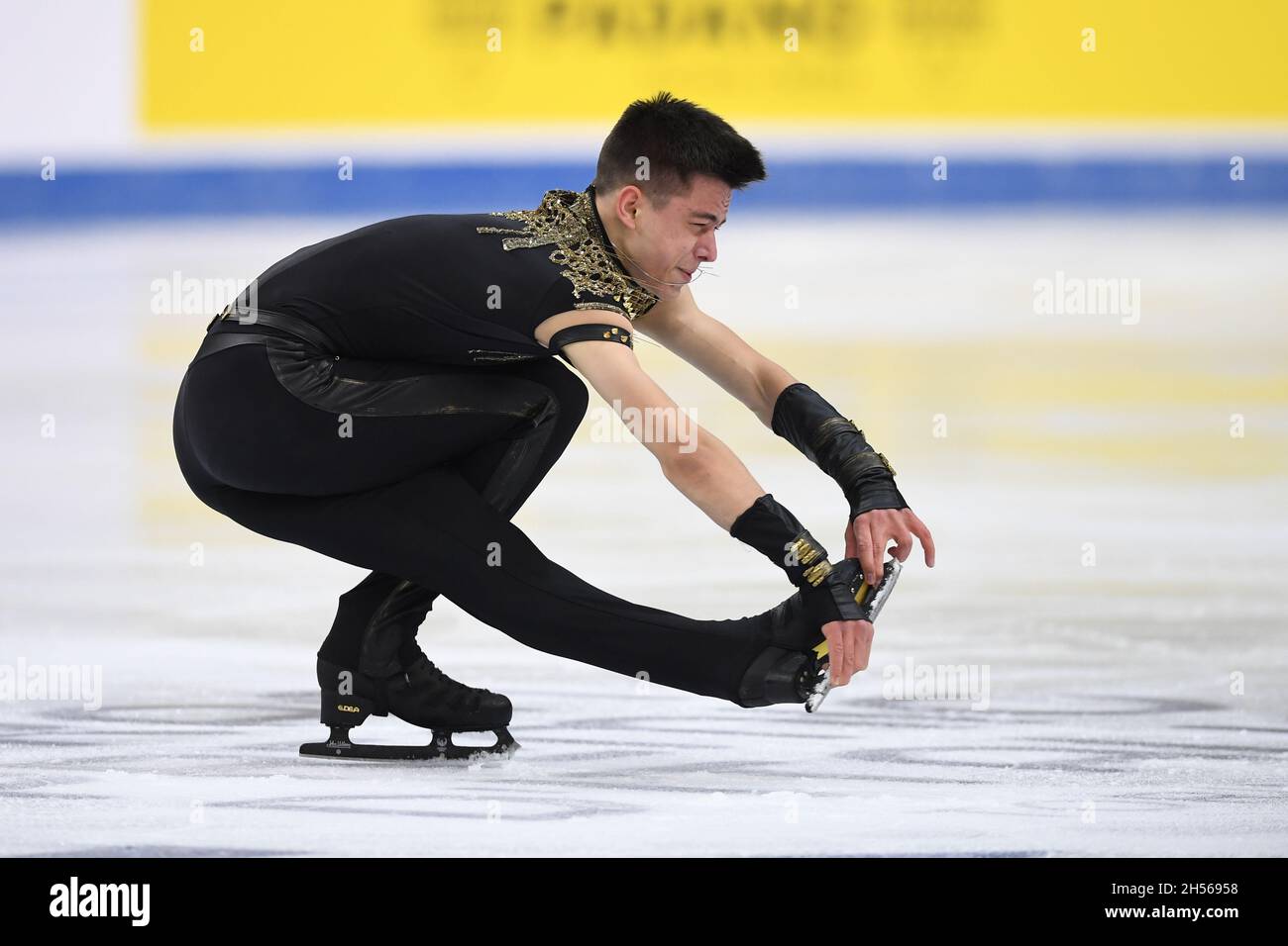 Petr GUMENNIK, Russia, during Men Free Skating, at the ISU Grand Prix ...