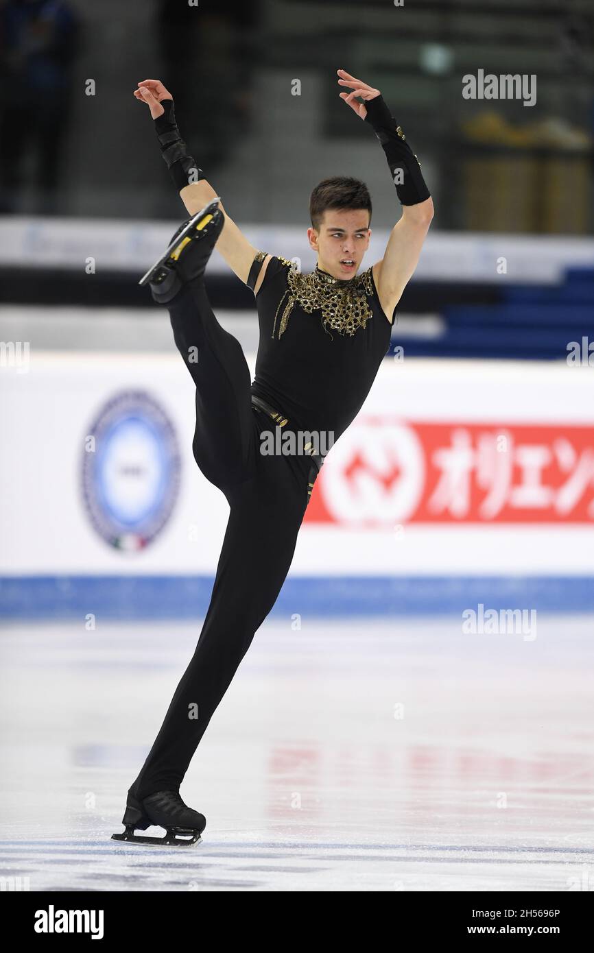 Petr GUMENNIK, Russia, during Men Free Skating, at the ISU Grand Prix ...
