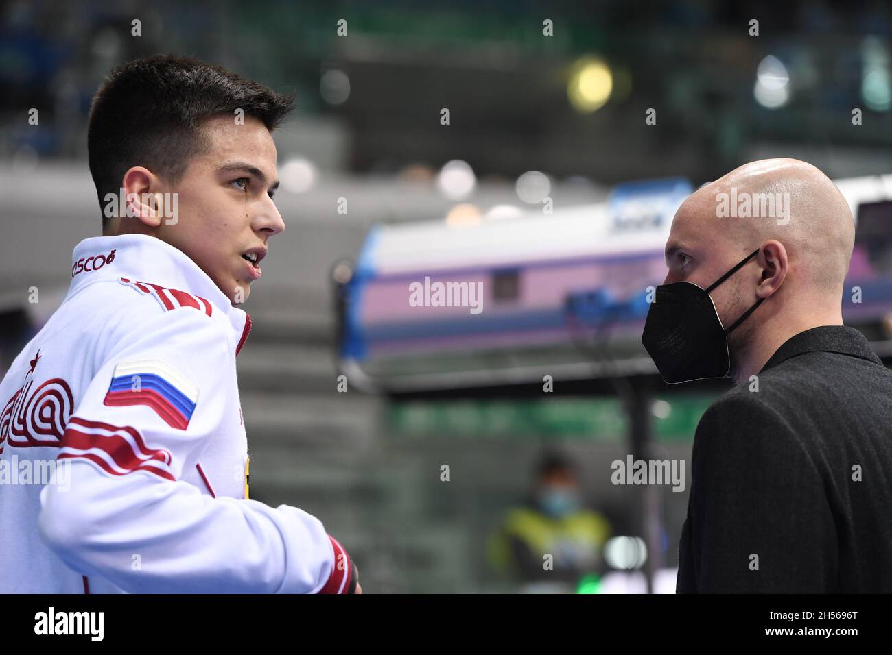 Petr GUMENNIK, Russia, during Men Free Skating, at the ISU Grand Prix ...