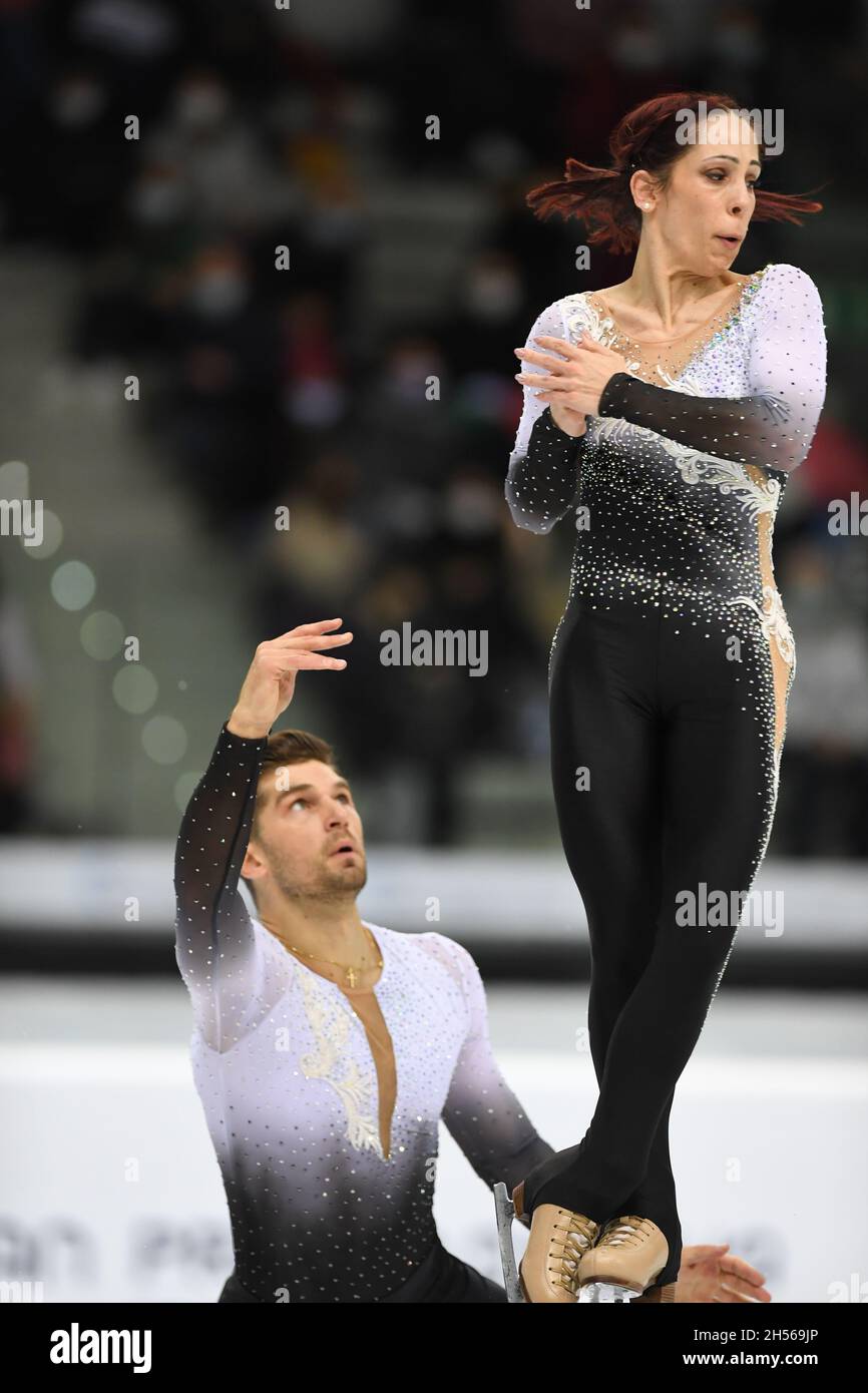 Nicole DELLA MONICA & Matteo GUARISE, Italy, during Pairs Free Skating ...