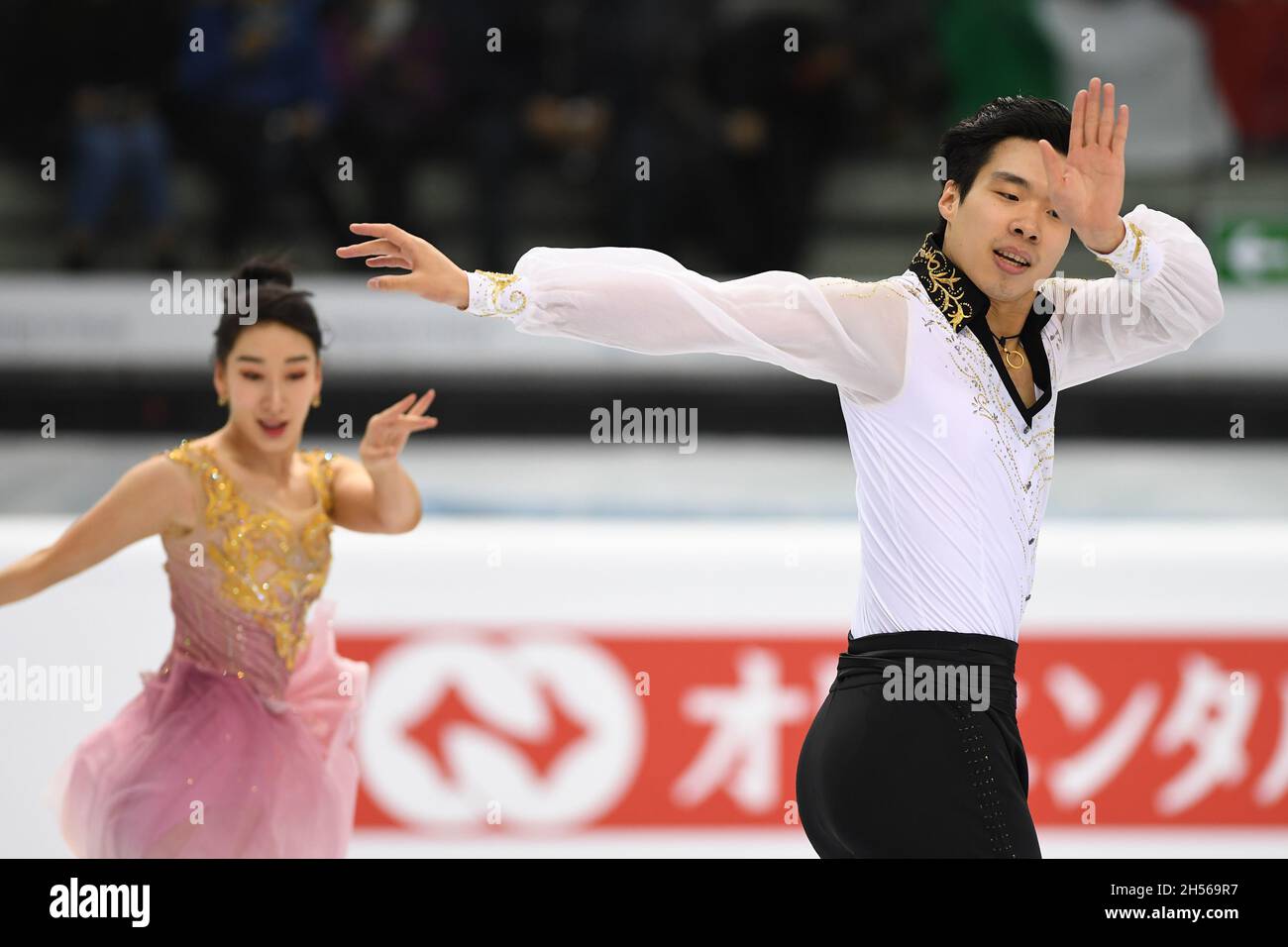 Hong CHEN & Zhuoming SUN, China, during Ice Dance, Free Dance, at the ISU Grand Prix of Figure ...