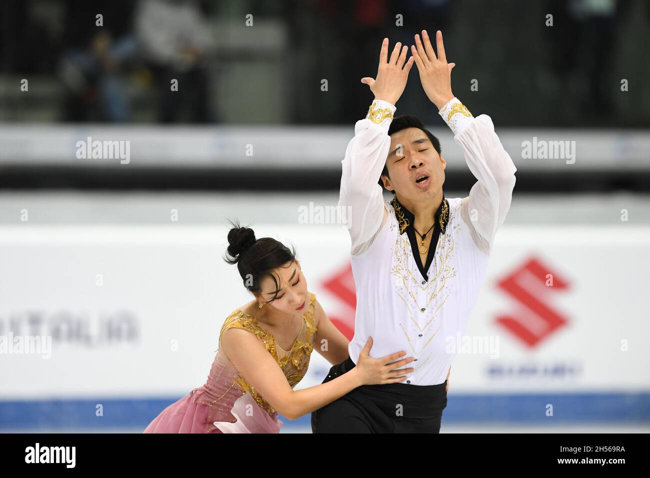 Hong CHEN & Zhuoming SUN, China, during Ice Dance, Free Dance, at the ISU Grand Prix of Figure ...