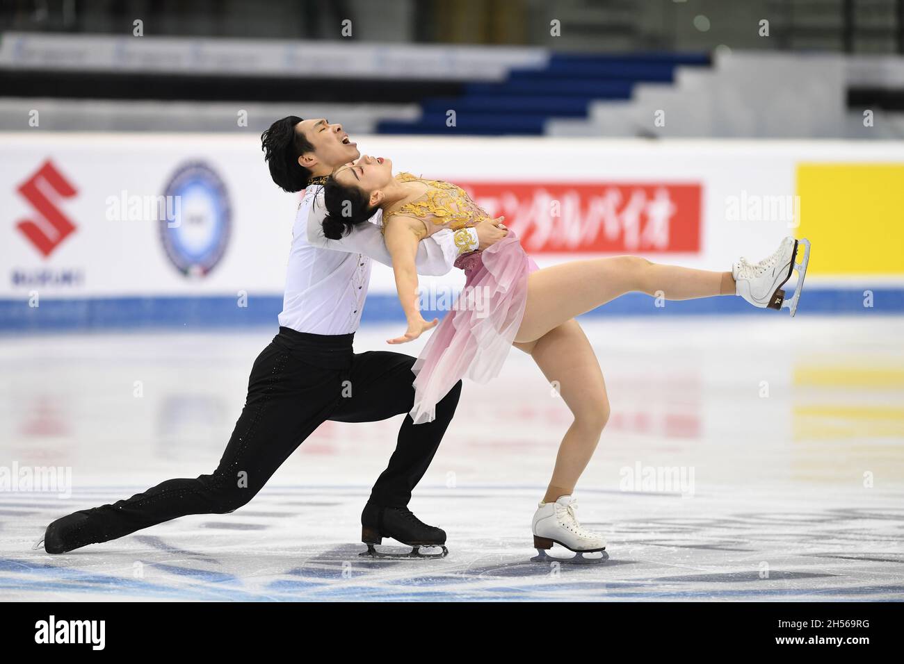 Hong CHEN & Zhuoming SUN, China, during Ice Dance, Free Dance, at the ISU Grand Prix of Figure ...