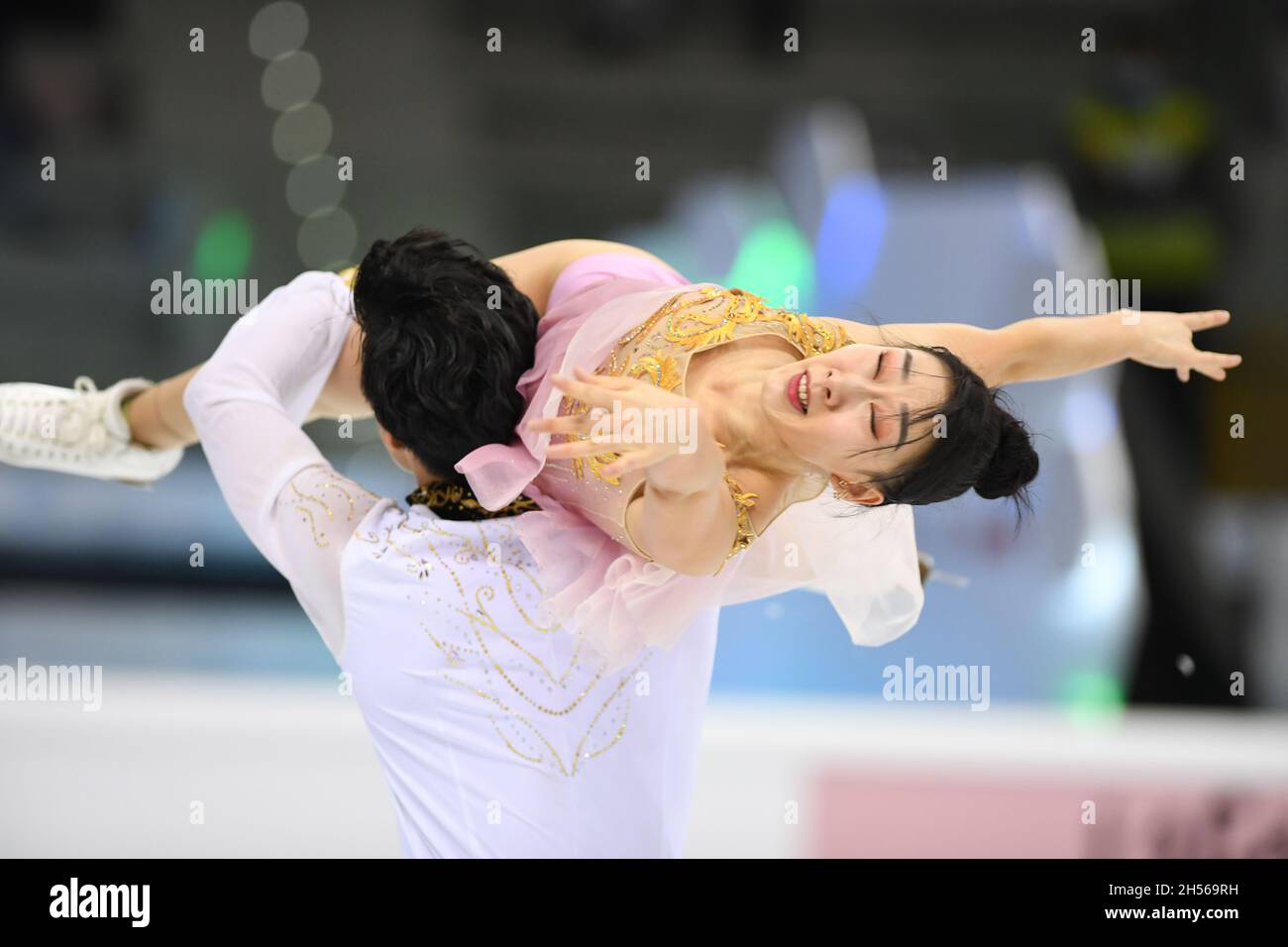 Hong CHEN & Zhuoming SUN, China, during Ice Dance, Free Dance, at the ISU Grand Prix of Figure ...