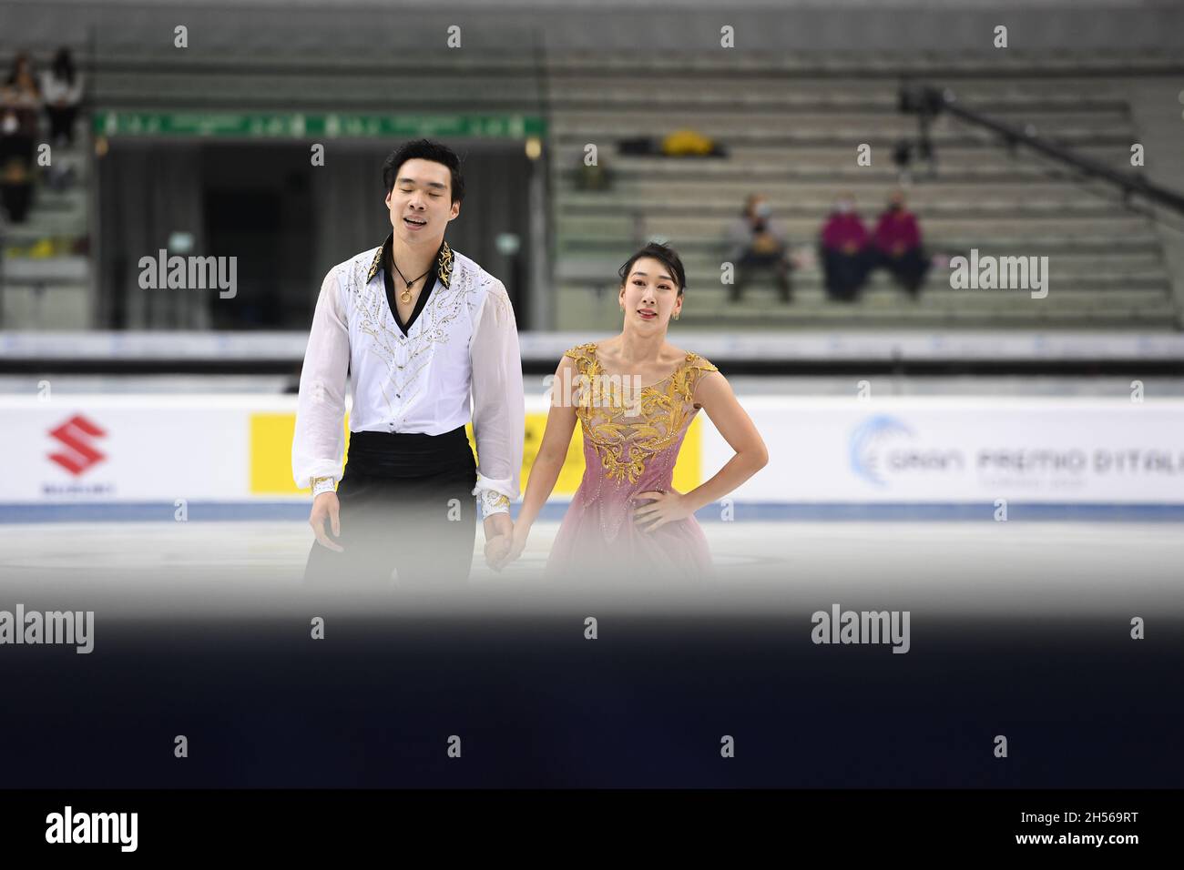 Hong CHEN & Zhuoming SUN, China, during Ice Dance, Free Dance, at the ISU Grand Prix of Figure ...