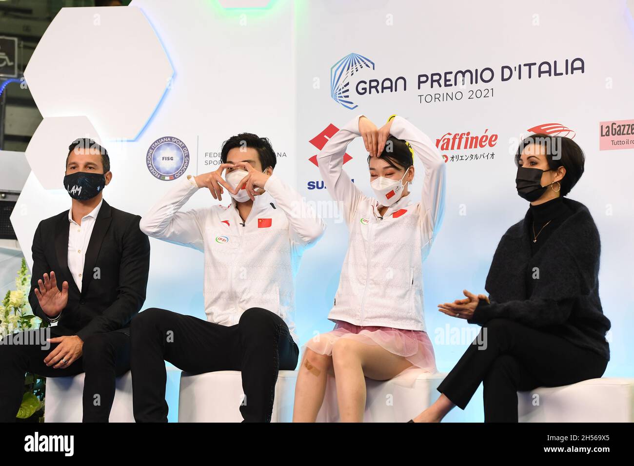 Hong CHEN & Zhuoming SUN, China, during Ice Dance, Free Dance, at the ISU Grand Prix of Figure ...