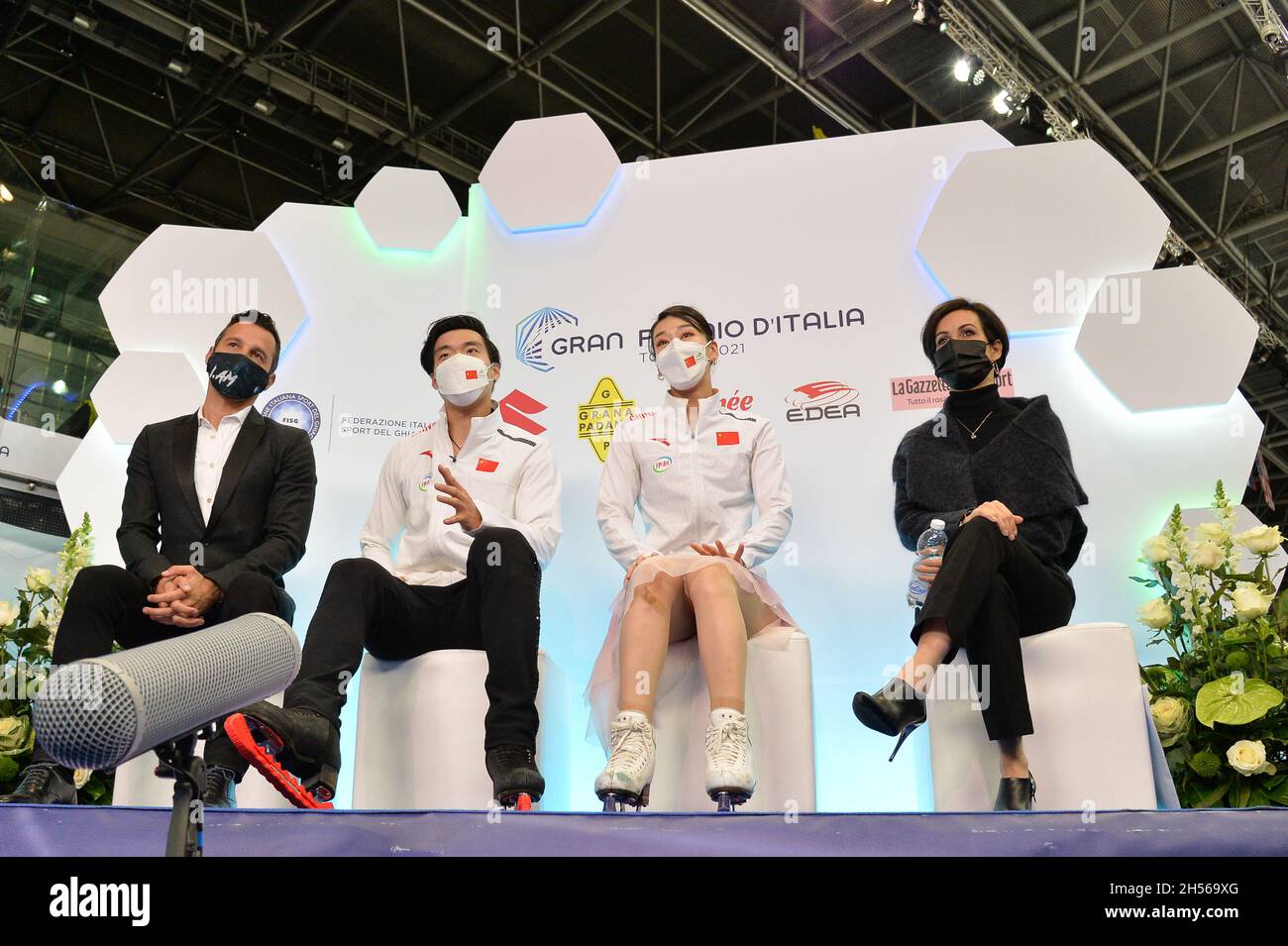 Hong CHEN & Zhuoming SUN, China, during Ice Dance, Free Dance, at the ISU Grand Prix of Figure ...