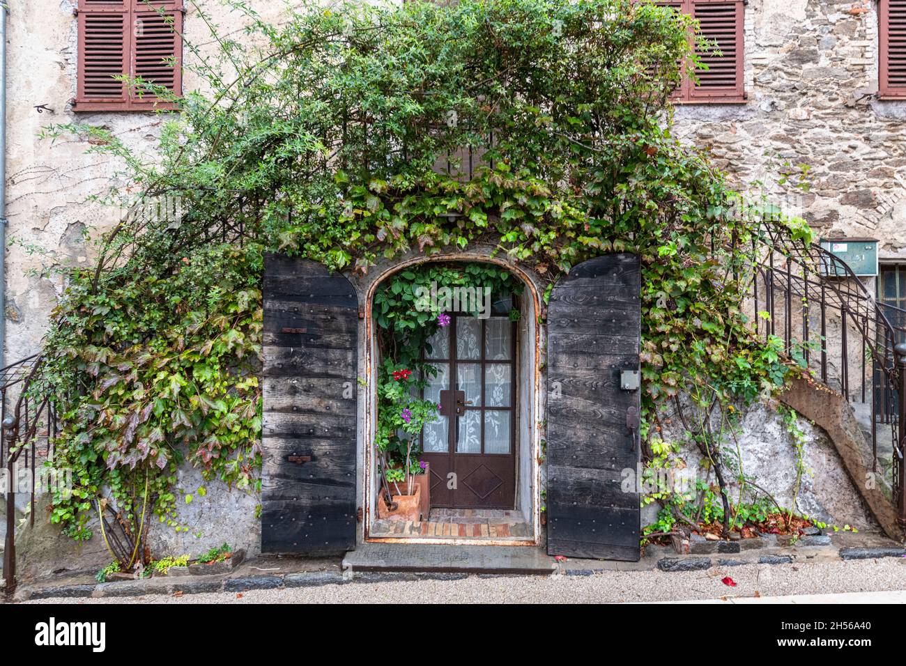 A village house in Le Garde-Freinet, Var, Cote d'Azur, France Stock ...