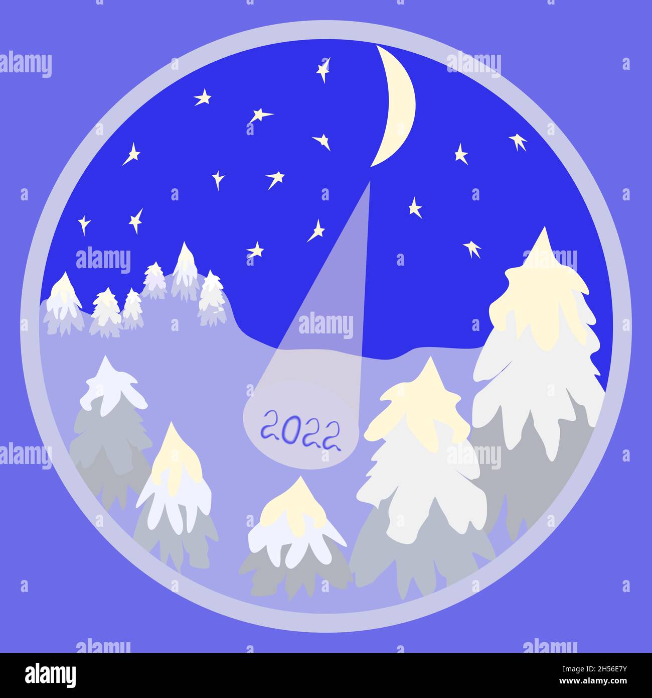December night sky winter Stock Vector Images - Alamy