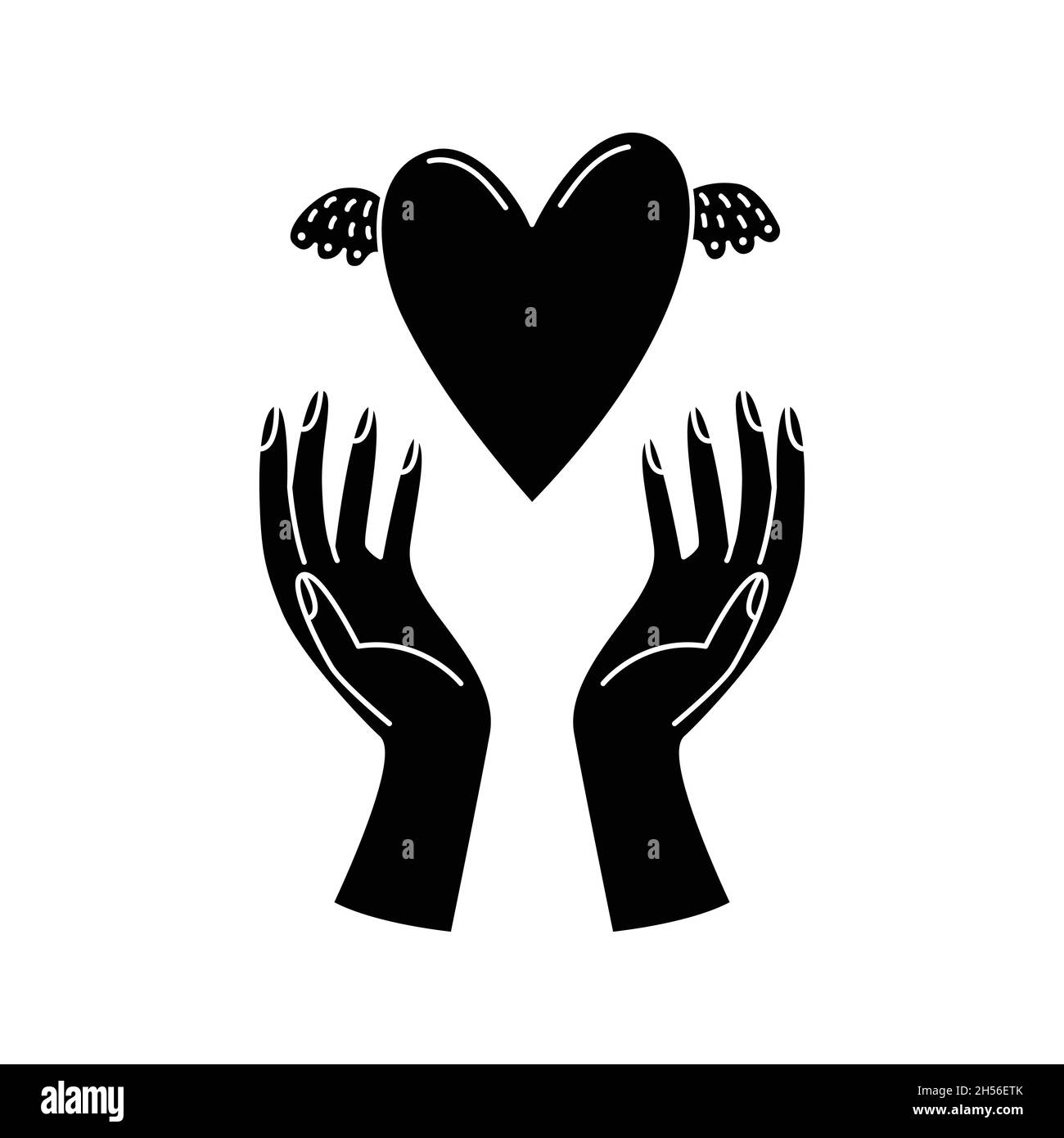 Woman Hand Holding Vector