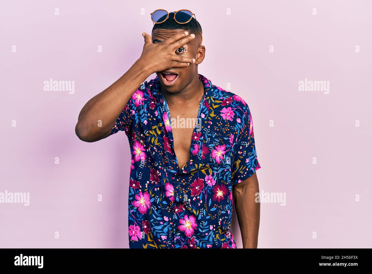 Embarrassed man beach hi-res stock photography and images - Alamy