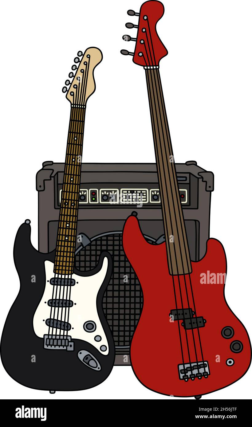 Bass Guitar Drawing
