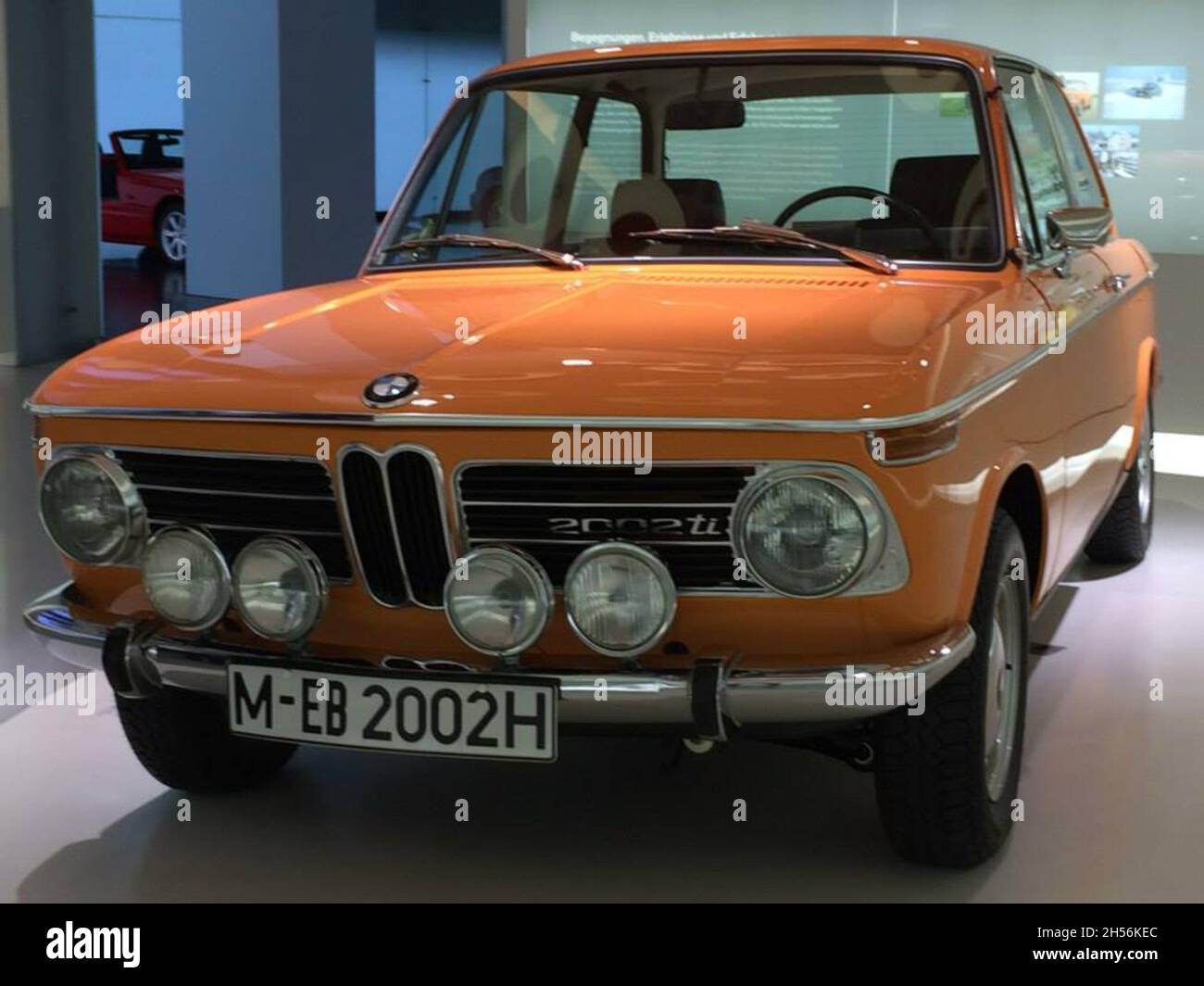 BMW 2002 TI, Front close-up, orange. The BMW 02 Series is a range of ...