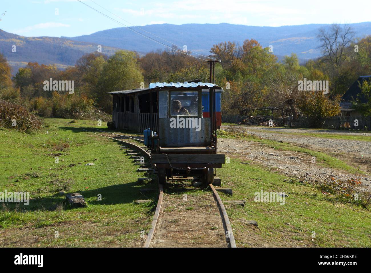 Motorcycle rail at the station Stock Photo - Alamy