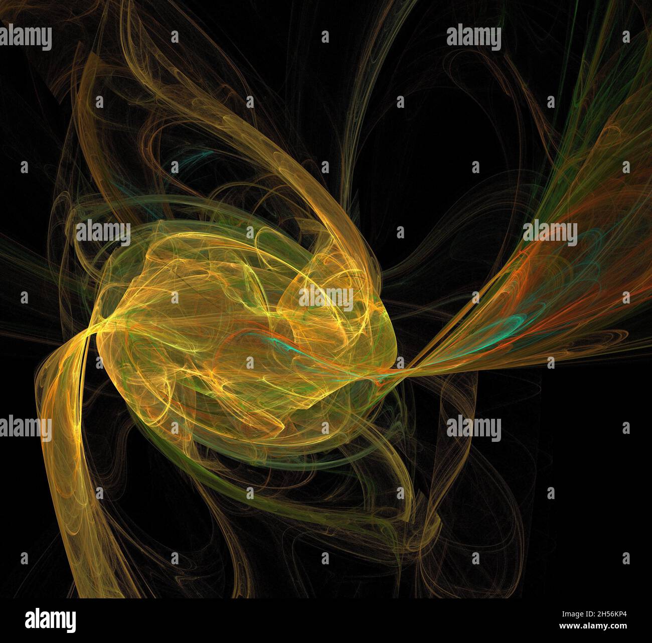 image of one Illustration of digital fractal Stock Photo - Alamy