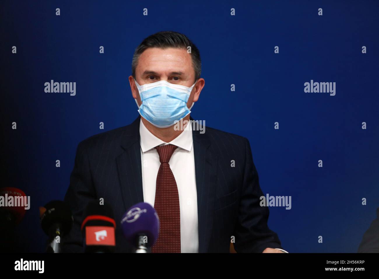 BUCHAREST, ROMANIA - November 02, 2021: Pavel Cristian Balaj President ...