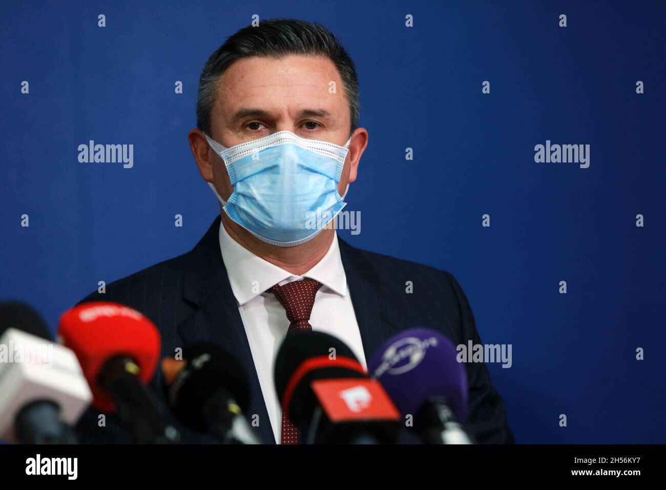 BUCHAREST, ROMANIA - November 02, 2021: Pavel Cristian Balaj President ...