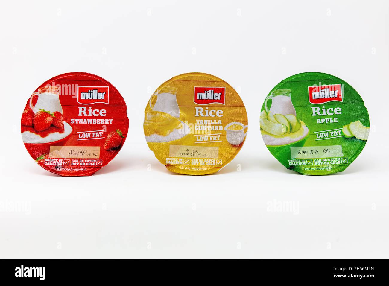 Muller Rice Assorted Flavours Stock Photo - Alamy