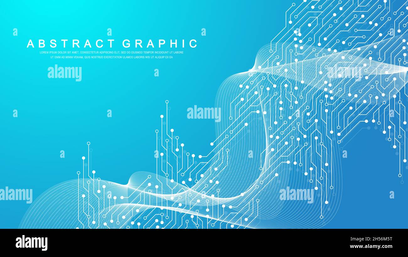 Motherboard vector banner template with circuit board electronic ...