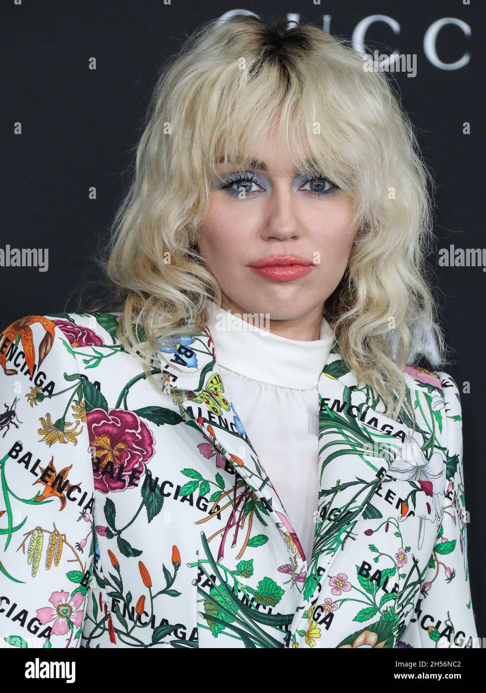 LOS ANGELES, CALIFORNIA, USA - NOVEMBER 06: Singer Miley Cyrus wearing ...