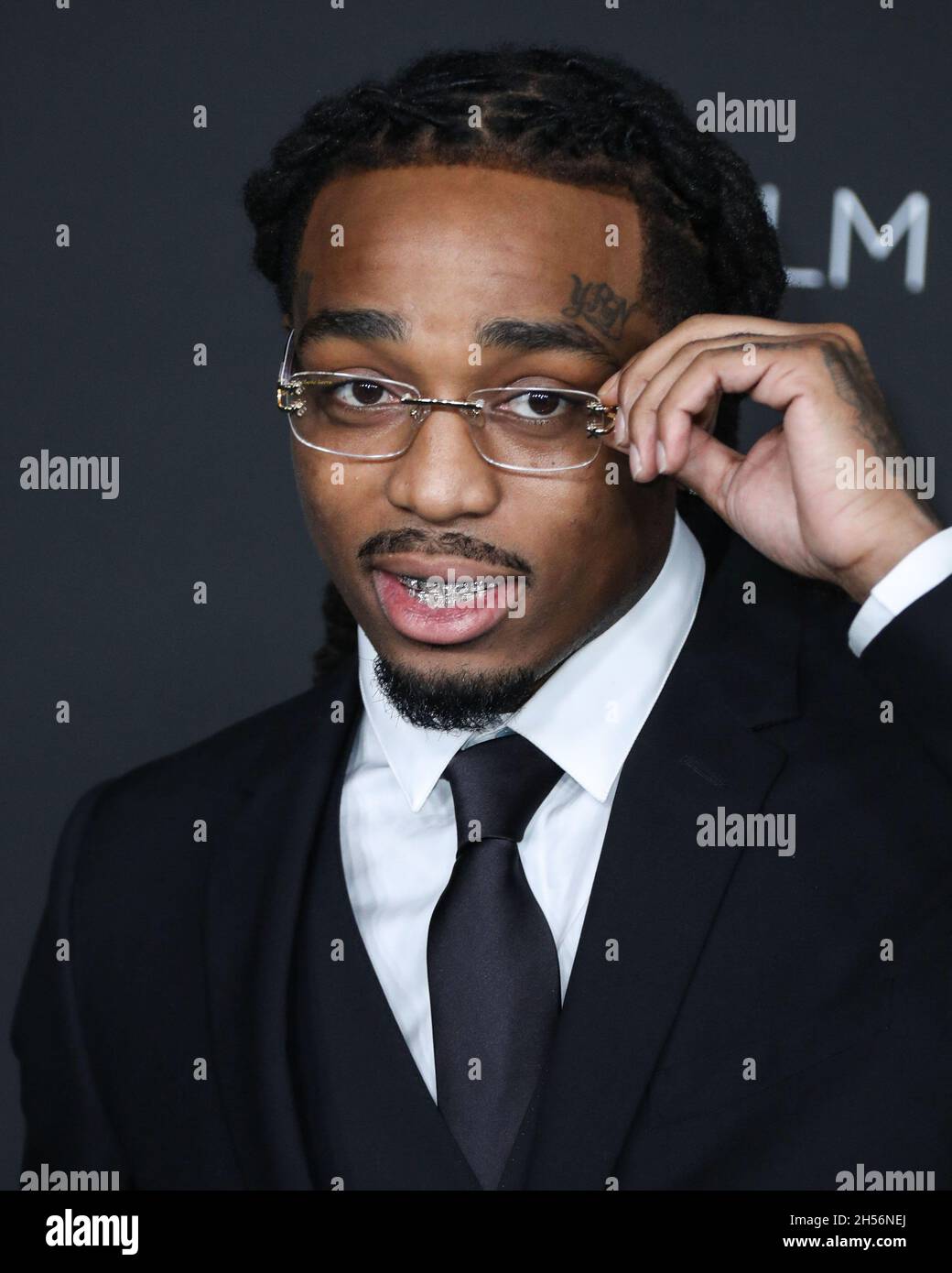 LOS ANGELES, CALIFORNIA, USA - NOVEMBER 06: Rapper Quavo arrives at the ...