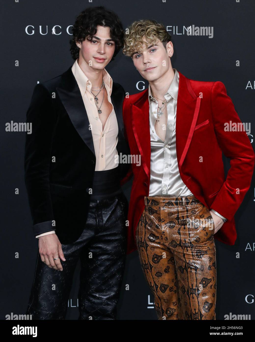 LOS ANGELES, CALIFORNIA, USA - NOVEMBER 06: Pierre Boo and Nicky Champa ...