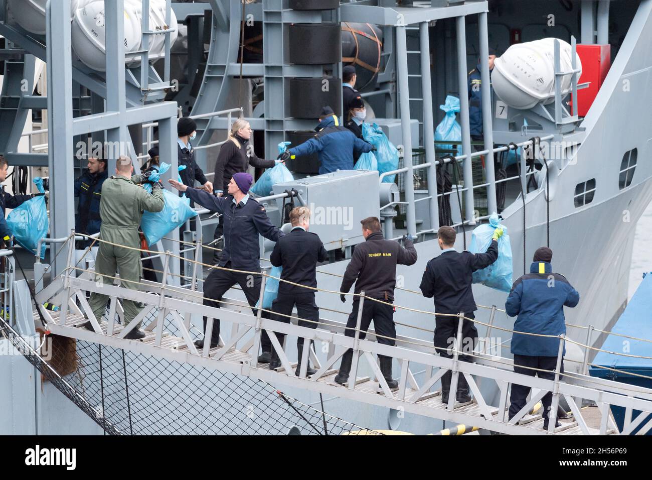 German Type 423 Oste class auxiliary A50 Alster of Deutsche Marine ...