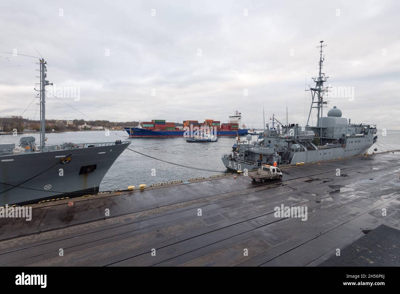 German Type 423 Oste class auxiliary A50 Alster of Deutsche Marine ...