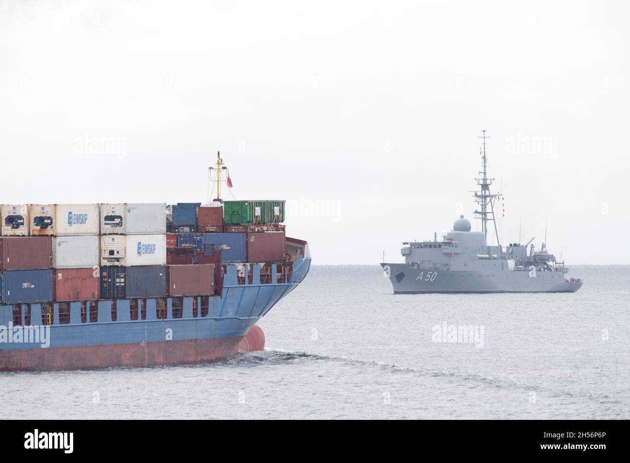German Type 423 Oste class auxiliary A50 Alster of Deutsche Marine ...