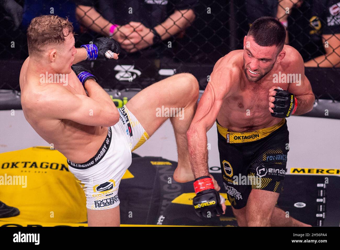 From right Czech Filip Macek fights with Jonas Magard, (Magard) of ...