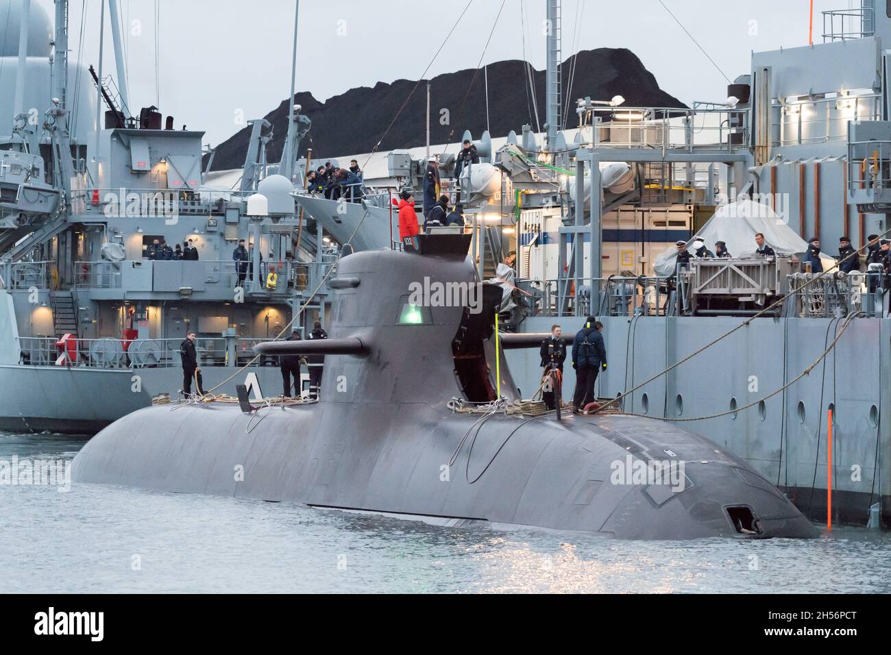 German Type 212A submarine U-32 (S182) of Deutsche Marine (German Navy ...