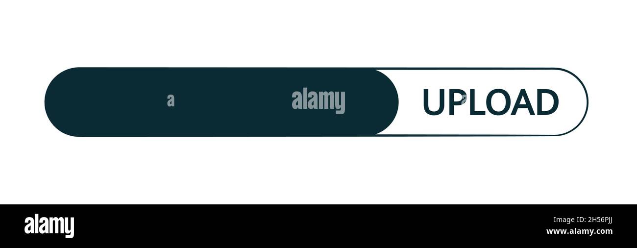 Upload. Progress bar design. Vector illustration EPS Stock Vector Image & Art - Alamy