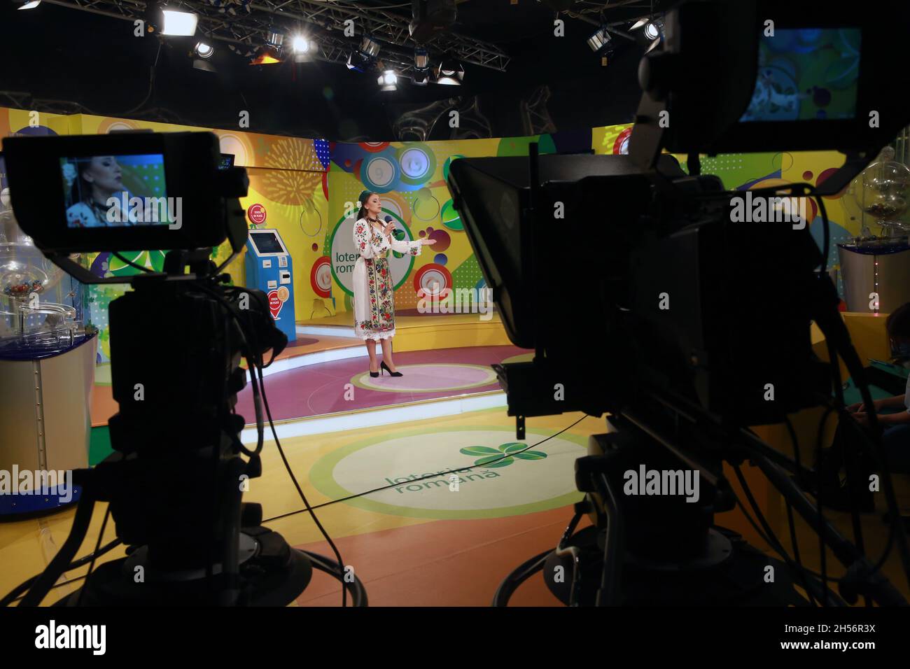 BUCHAREST, ROMANIA - October 31, 2021: Anca Pantaru, the folk singer of ...