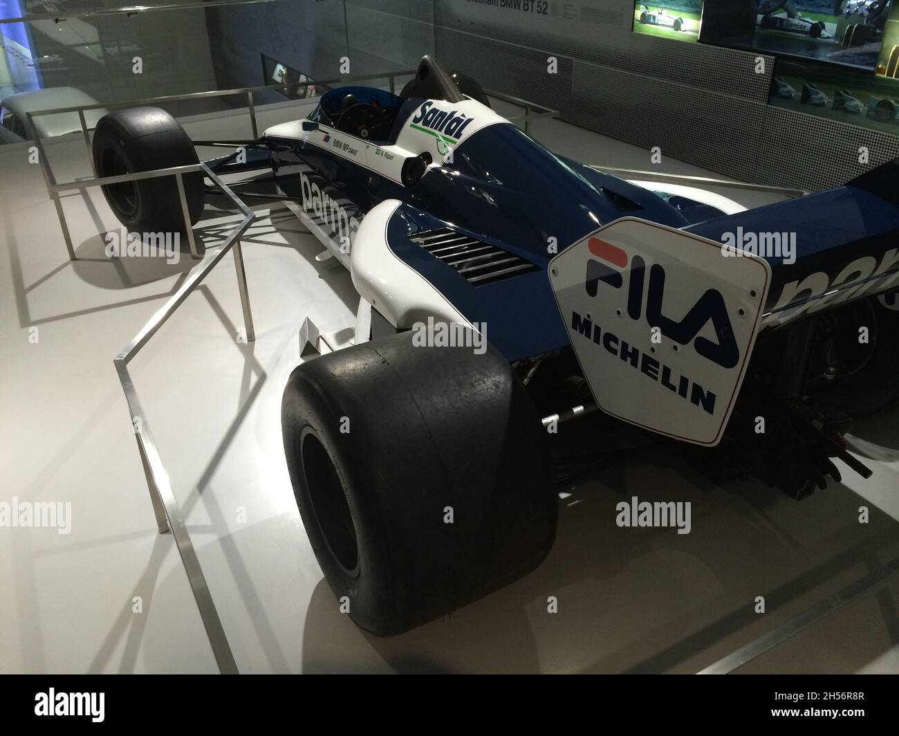 Formula 1 car with BMW engine. The BT52/BT52B is Brabham's model used ...