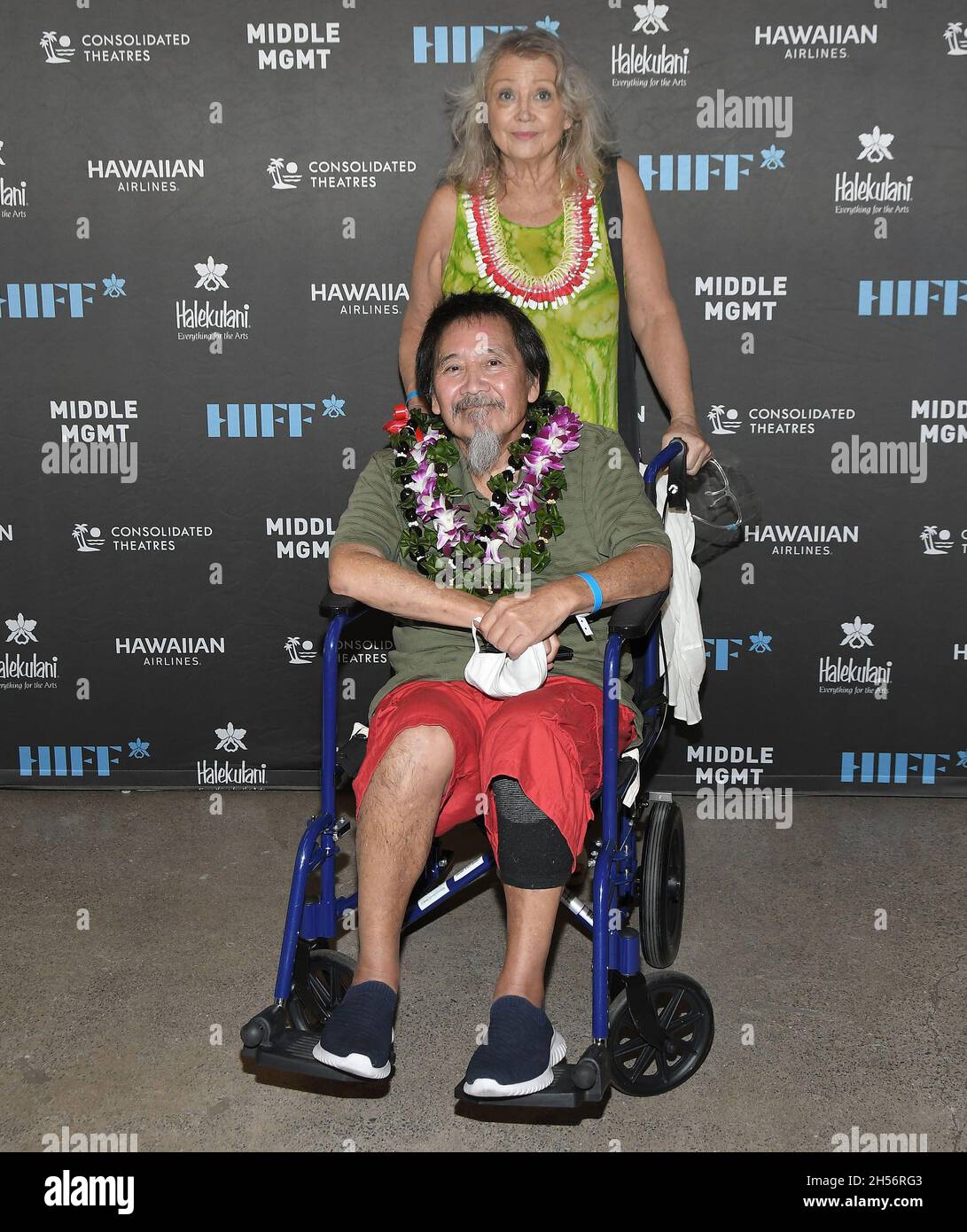(L-R) Filmmaker Albert Pyun and Wife Cynthia Curnan at the 41st Hawai'i ...