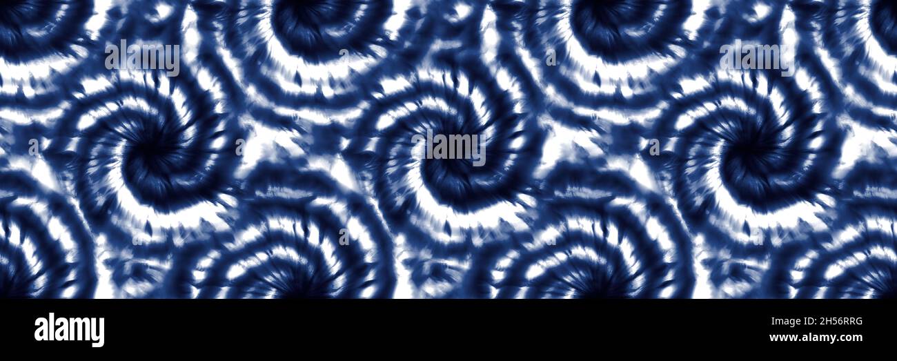 Seamless indigo tie dye 1970s funky hippie repeat pattern swatch for ...