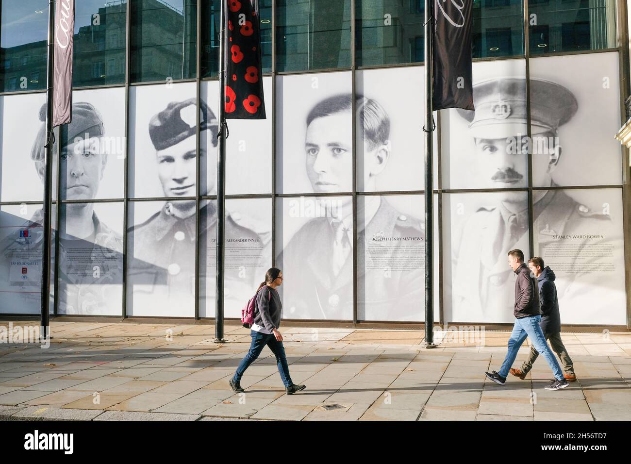 Coutts, Strand, London, UK. 7th Nov, 2021. Coutts bank windows on the ...