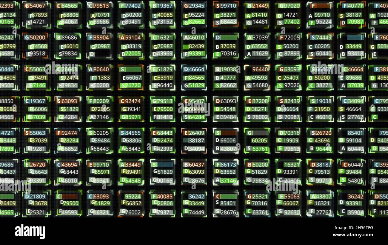 Data and number values passing through cyberspace. Colorful abstract ...