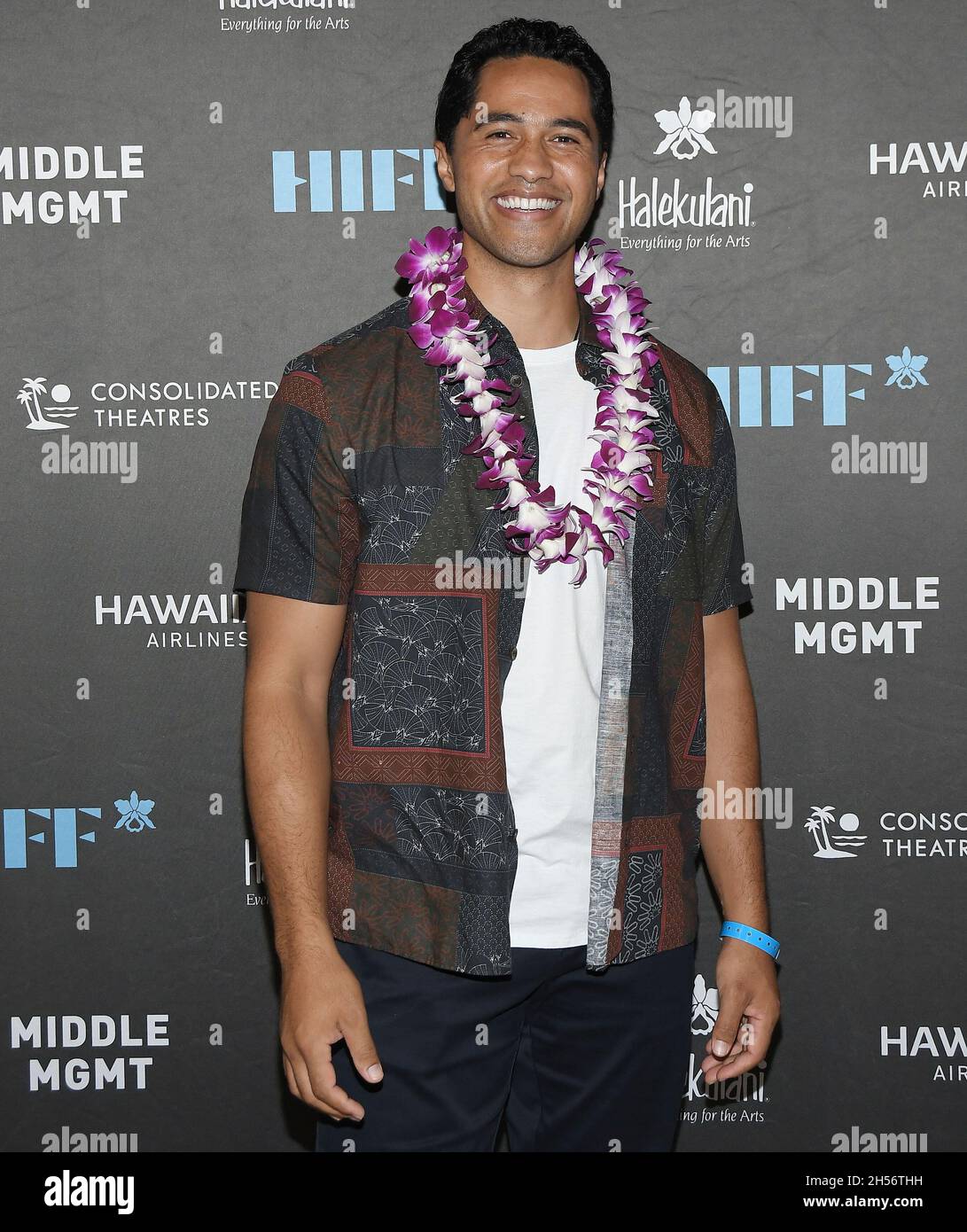 Alex Tarrant arrives at the 41st Hawai'i International Film Festival ...