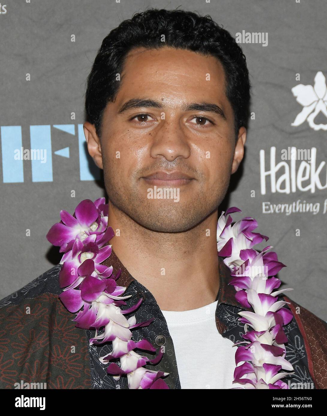 Alex Tarrant arrives at the 41st Hawai'i International Film Festival ...