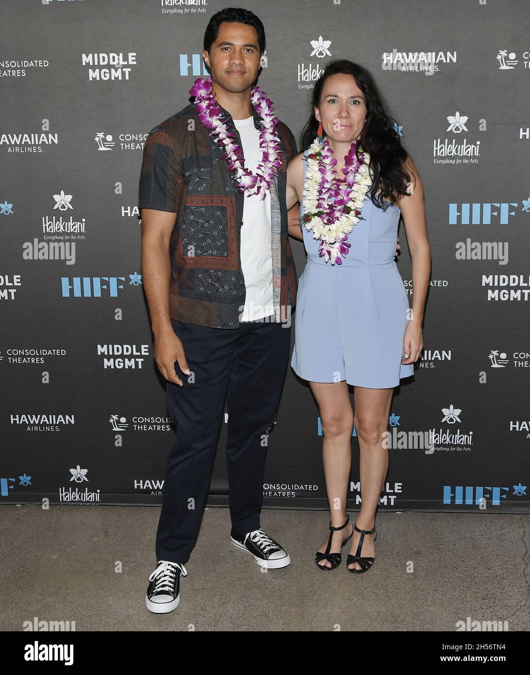(L-R) Actor Alex Tarrant and Director Danis Goulet at the 41st Hawai'i ...