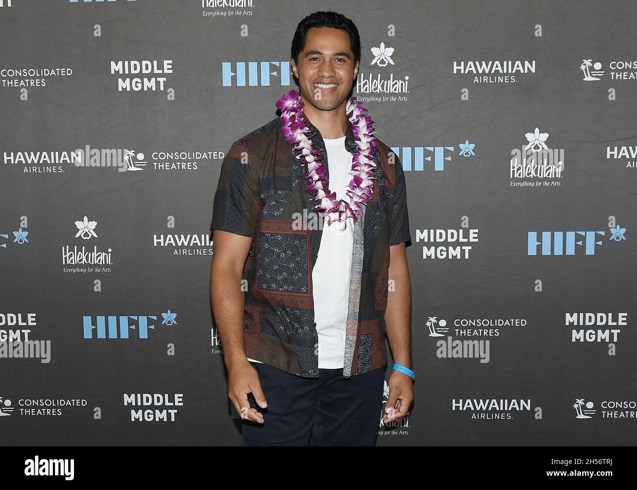 Alex Tarrant arrives at the 41st Hawai'i International Film Festival ...