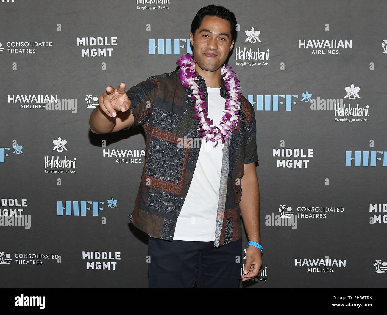Alex Tarrant arrives at the 41st Hawai'i International Film Festival ...