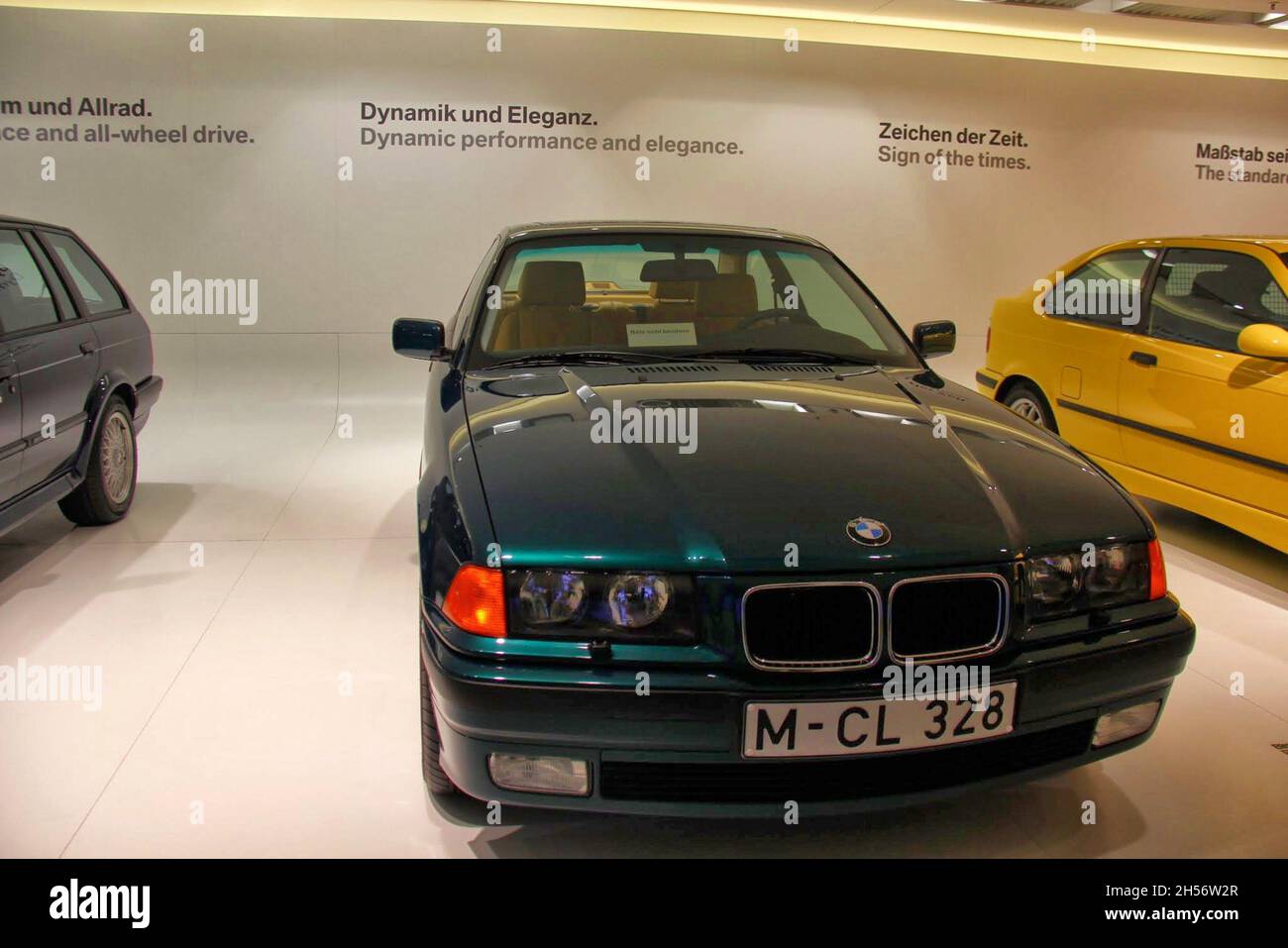 BMW 3 Series (E36): Front view, 3rd generation green, manufactured from ...