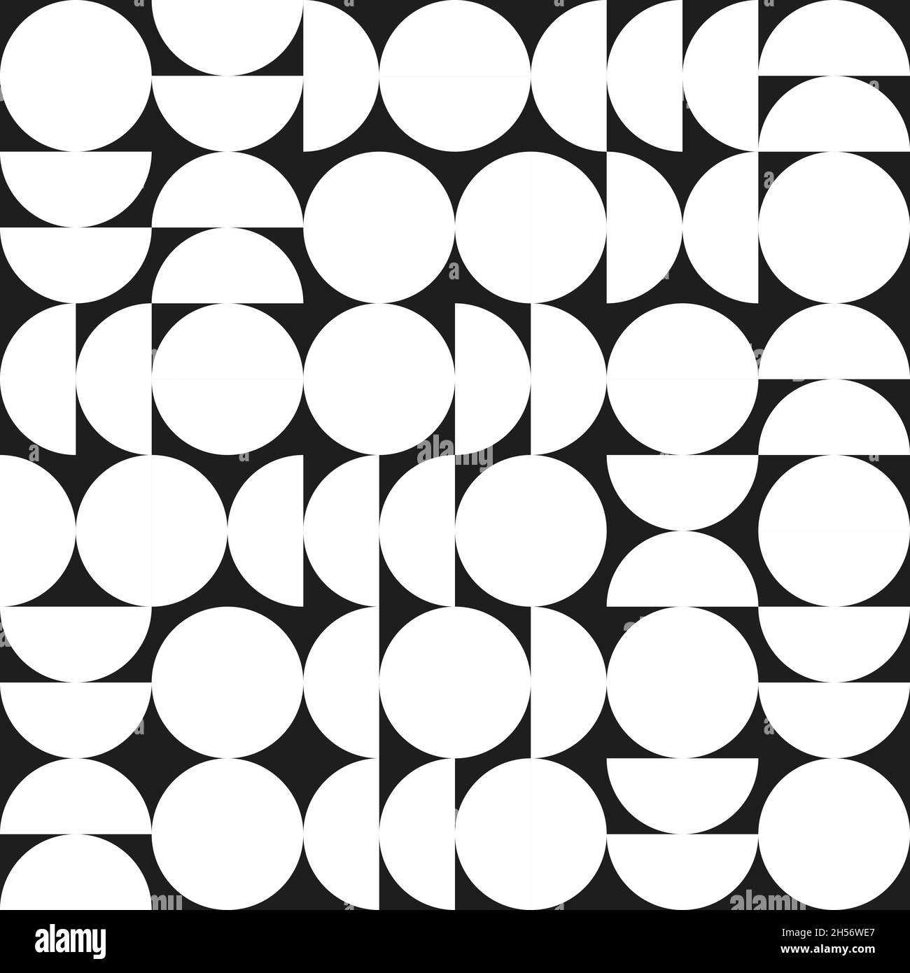 Bauhaus abstract pattern in Swiss style. Retro geometric background ...