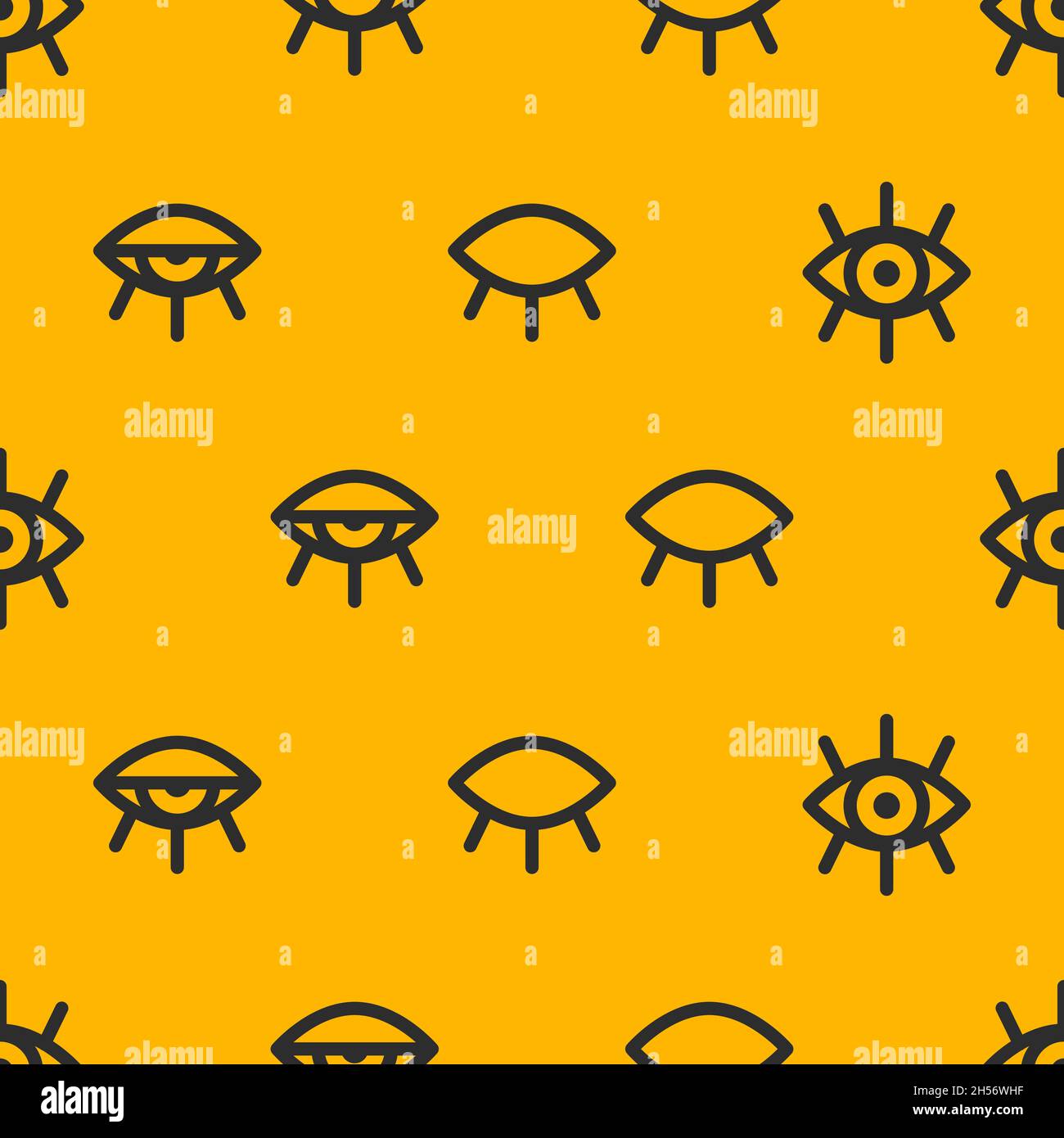 Seamless pattern with open and closed eye line. Background with eyes ...